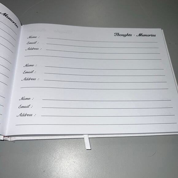 Office | In Loving Memory Funeralmemorial Sign In Book | Poshmark